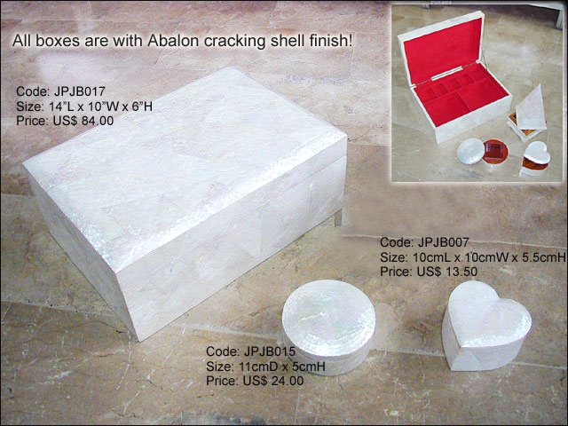 Jewelry boxes made from the finest natural materials Manufacturer